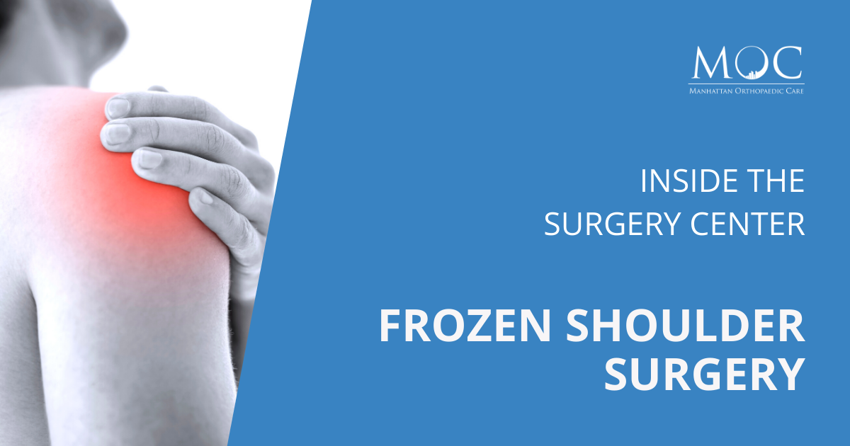 Dr. Tehrany Performs Frozen Shoulder Surgery | Manhattan Orthopedic Care