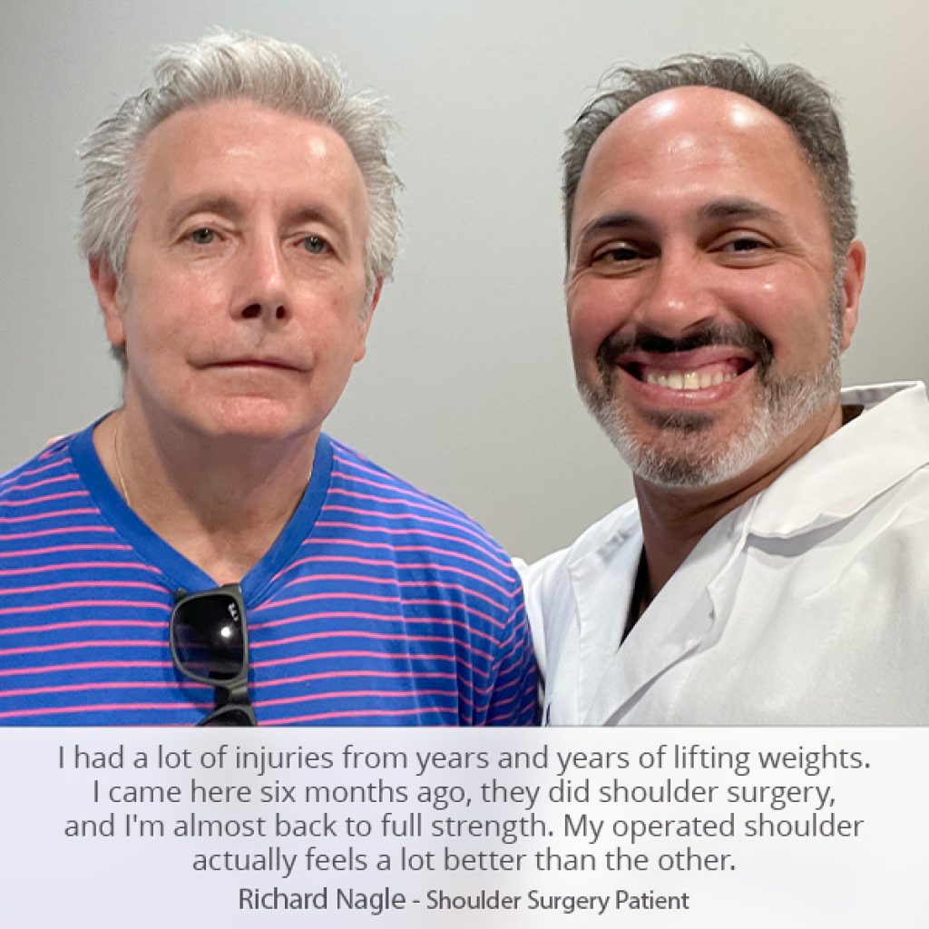 Video testimonial: Richard Nagle after shoulder surgery