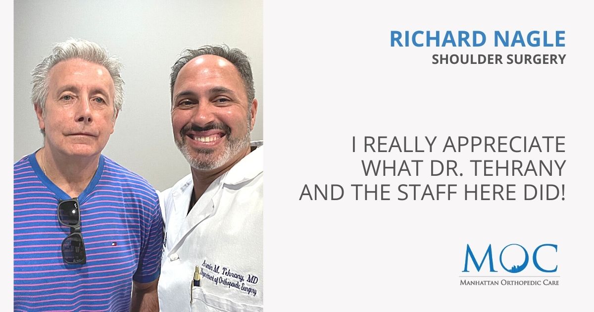 Video testimonial: Richard Nagle after shoulder surgery